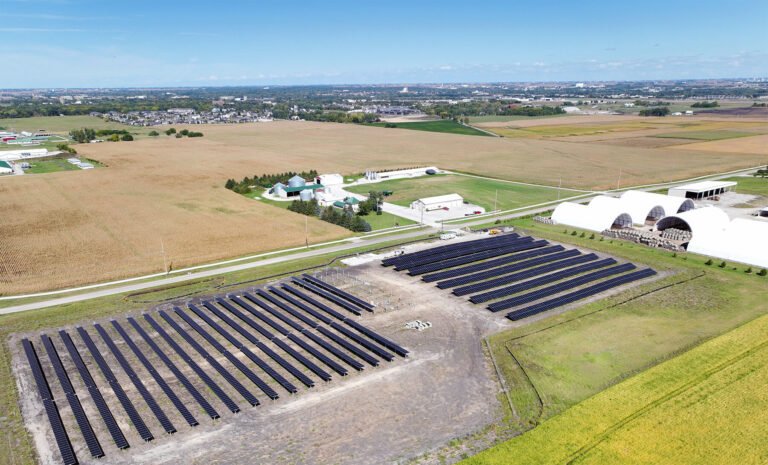 Novel agrivoltaics solar array project strives to optimize farming land ...